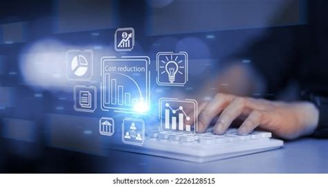 Cost Reduction Concept Businessman His Hand Stock Photo Shutterstock