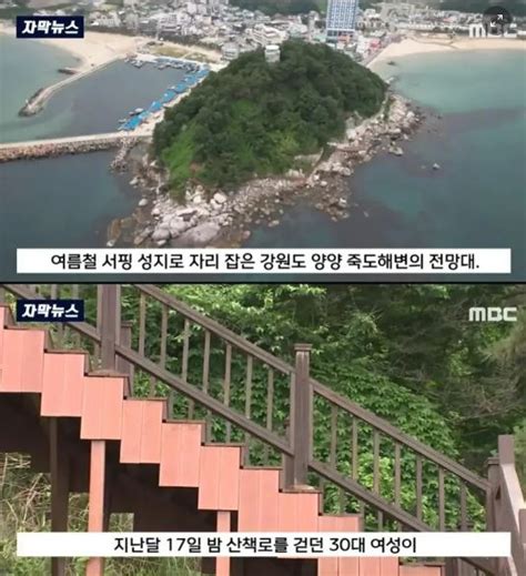 눈호강 시켜주는 누나들 해변 난간에 기댔다가 척추에 금 간 30대 여성