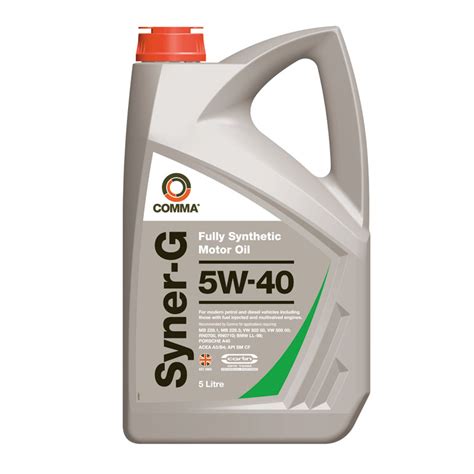 Comma Syner-G 5W-40 Motor Oil - 5 Litres - Wilco Direct
