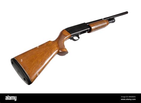 Pump Action Shotgun Cut Out Stock Images And Pictures Alamy