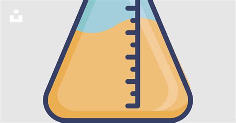 흰색 배경에 액체로 채워진 플라스크 벡터 Unsplash의 무료 그림 이미지