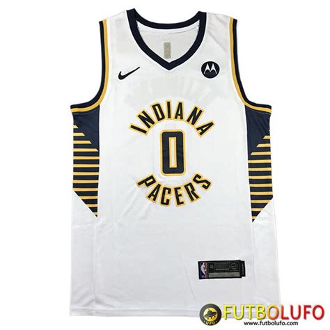 Camisetas De Futbol New Indiana Pacers Haliburton 0 202324 Blanco