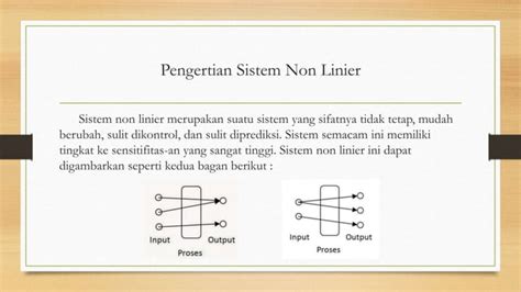 Perbedaan Sistem Linear Dan Non Linear Pptx