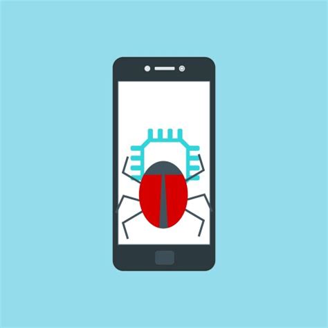 Smartphone Virus Malware Trojan Notification Vector Image