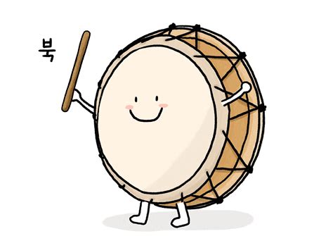국악기 캐릭터 일러스트 2d 캐릭터 포트폴리오 크몽