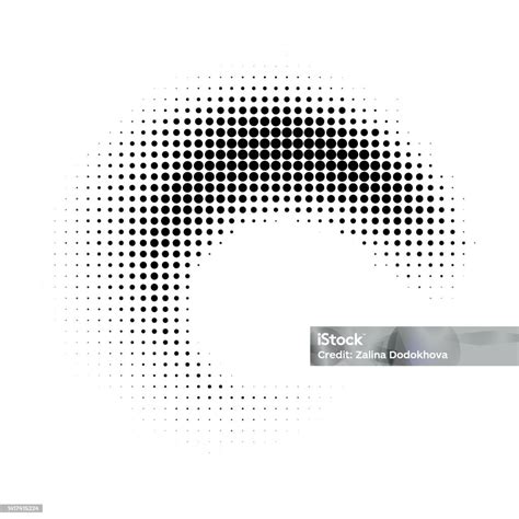 크기를 사용하여 퇴색하는 점의 원형 패턴으로 만들어진 소용돌이 모양 여러 궤도 벡터 형식 0명에 대한 스톡 벡터 아트 및 기타