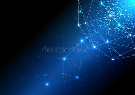 Vector Polygon Background Abstract Technology Communication Data Stock Vector Illustration Of