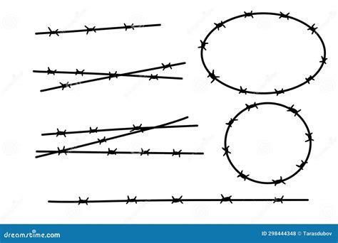 Military Jail Fence Vector Barbed Spike Wire Safety Metal Net Barrier Prison Iron Gate