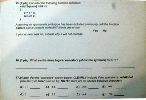 solved 15 2 pts consider the following function