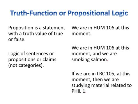 Ppt Introduction To Truth Functionalpropositional Logic Deduction