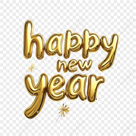 새해 복 많이 받으세요 3d 금 글자 Png 일러스트 무료 다운로드 Lovepik