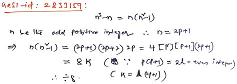 Show That N3 N Is Divisible By 8if N Is An Odd Positive Integer