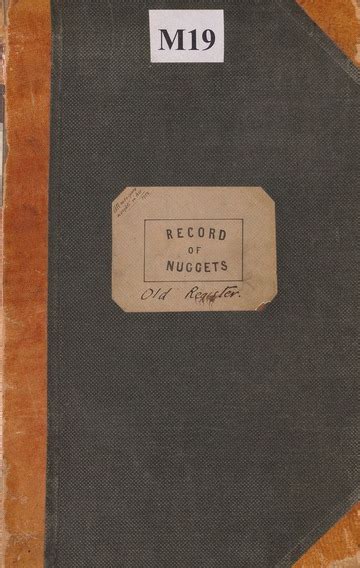 Particulars Respecting Nuggets Found In Victoria National Museum Of