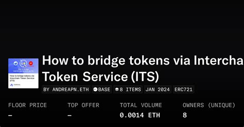 How To Bridge Tokens Via Interchain Token Service Its Collection Opensea