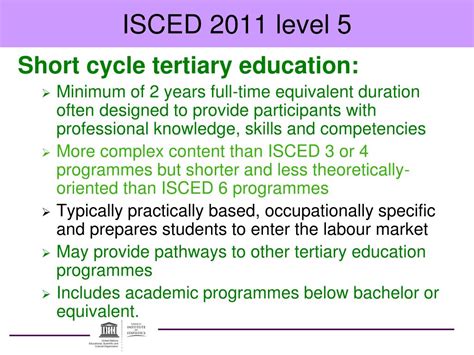Ppt International Standard Classification Of Education Isced 2011
