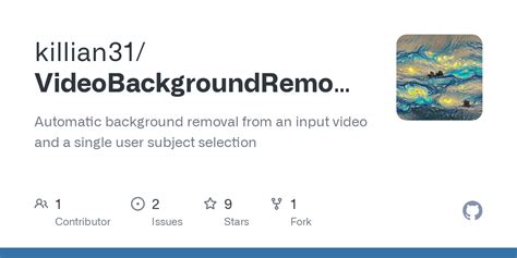 Github Killian31 Videobackgroundremoval Automatic Background Removal