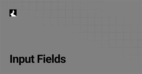 Input Fields Trade Platform