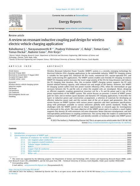 Pdf A Review On Resonant Inductive Coupling Pad Design For Wireless Electric Vehicle Charging