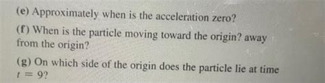 Solved Need Help With Part E F G Chegg Com