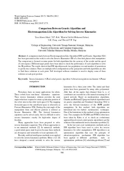 Comparison Between Genetic Algorithm And Electromagnetism Like