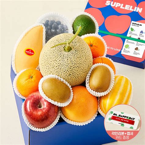 한국 수플린 자르뎅 2호 감사를 전하는 프리미엄 혼합과일 선물세트 4kg 소다기프트