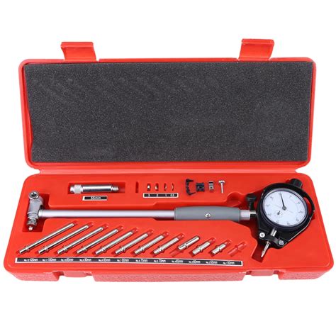 Dial Bore Gauge 50 160mm 0 01mm Center Ring Dial Indicator Micrometer Gauges Extension Rod