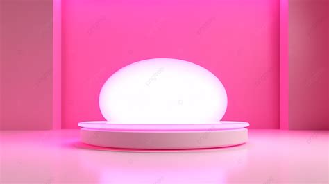 분홍색과 흰색 조명 배경 3d 렌더링을 갖춘 우아한 스튜디오 설정 흰색 바닥 3d 바닥 바닥 배경 일러스트 및 사진 무료