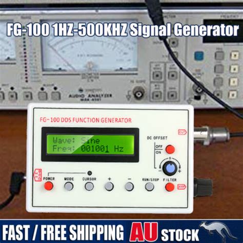 1hz 500khz Fg 100 Dds Functional Signal Generator Accuracy Frequency Counter Au Ebay