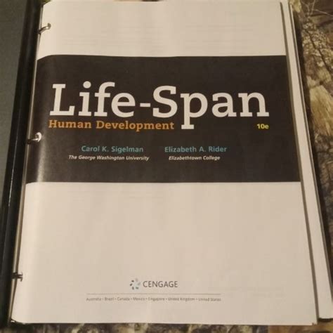 Cengage Lifespan Human Development 10th Edition Book With Access Code