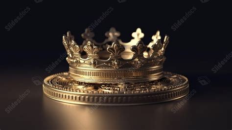 Golden Crown On The Table Powerpoint Background For Free Download Slidesdocs