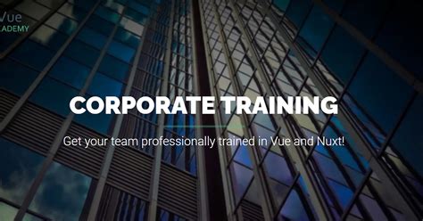 Vue Corporate Training