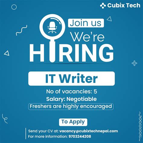 Cubix Tech Pvt Ltd On Linkedin Cubixtech Jobopportunity Itcontentwriter Vacancyalert