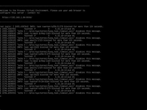 Proxmox Hanging R Homelab