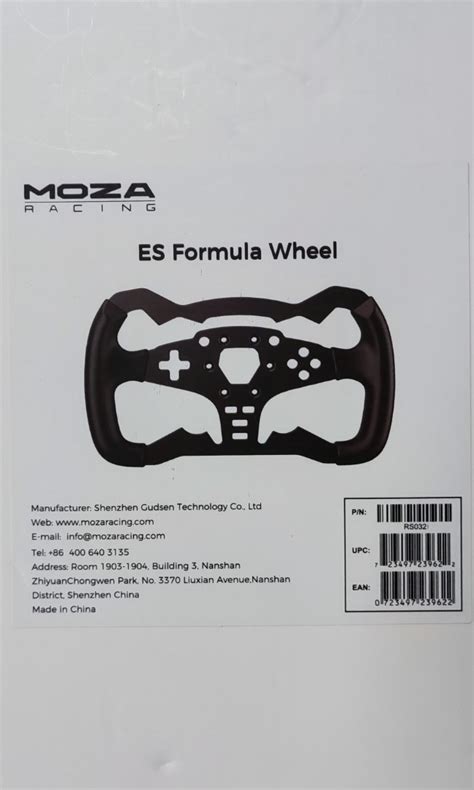 Moza Es Formula Wheel Video Gaming Gaming Accessories Controllers On