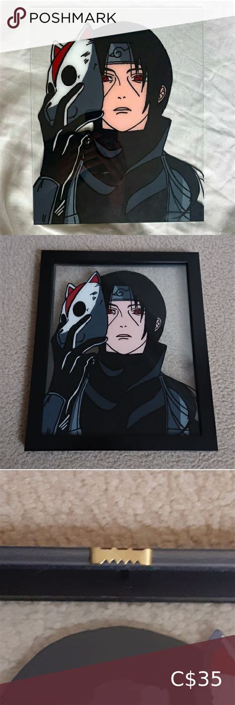 Stunning Itachi Uchiha Anime Glass Painting