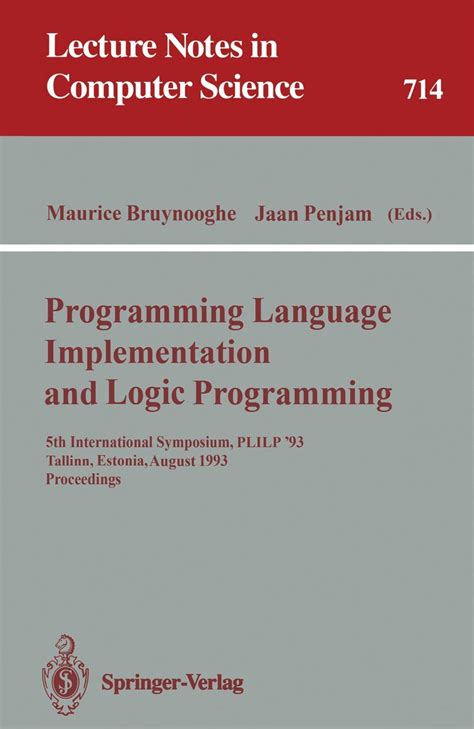 programming language implementation and logic programming 5th