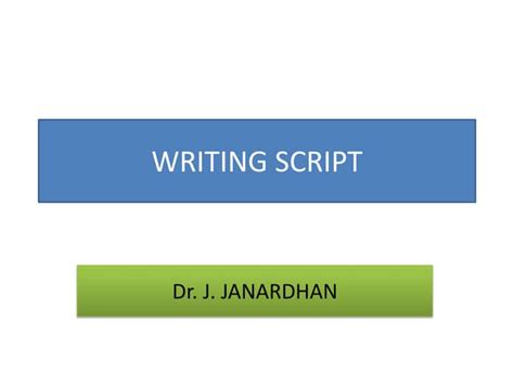 Writing Script 26022018 Converted Ppt