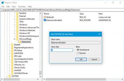 Prevent Or Disallow Installation Of Extensions In Edge Browser