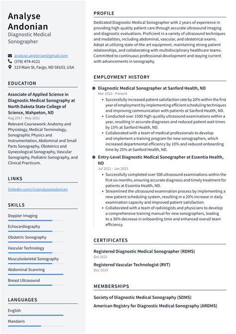 Top 12 Diagnostic Medical Sonographer Skills To Put On Your Resume