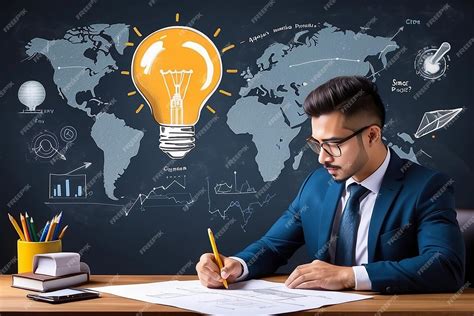 Premium Photo Start Up Project Concept Business Man Thinking And