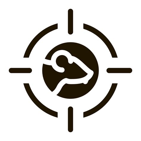 Mouse Target Icon Vector Glyph Illustration 19471866 Vector Art At Vecteezy
