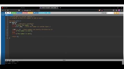 C Program To Check If Number Is Odd Or Even Basic C Programming C