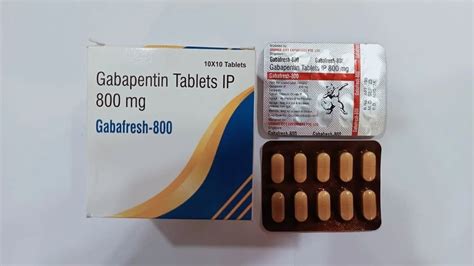 Gabapentin Tablet 800 Mg 10 Tablets At ₹ 290 Stripe In Ahmedabad Id 2853590041548