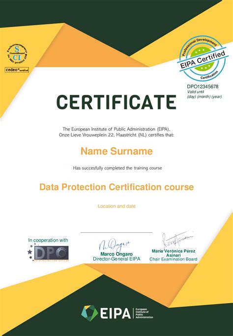 Eipa Certification Eipa
