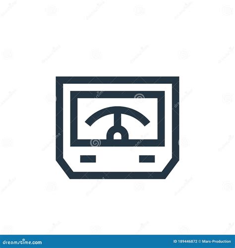 Voltmeter Outline Icon Vector Illustration 117009956