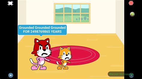 Jr Scratch Cat Gets Grounded For Saying A Bad Word Youtube