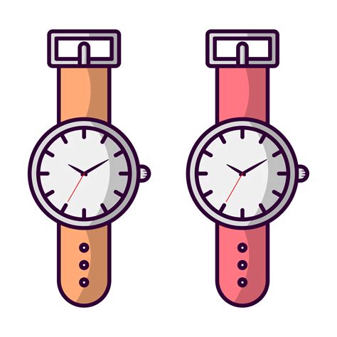 Relojes De Mano De Dibujos Animados 5246414 Vector En Vecteezy