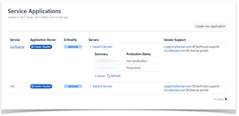 Confluence Template For Service Applications Atlassian Community