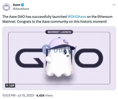Aave原生稳定币gho上线以太坊主网 Web3资讯 Odaily