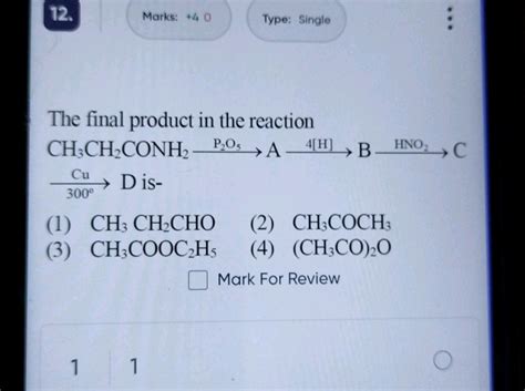 12 Marks Type Single The Final Product In The StudyX